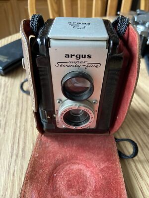 Vintage Argus Super 75 Camera Seventy Five, With Original Leather Case ...