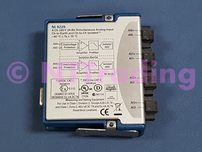 National Instruments NI-9229 cDAQ Analog Input Module, 1 Bad Channel | eBay