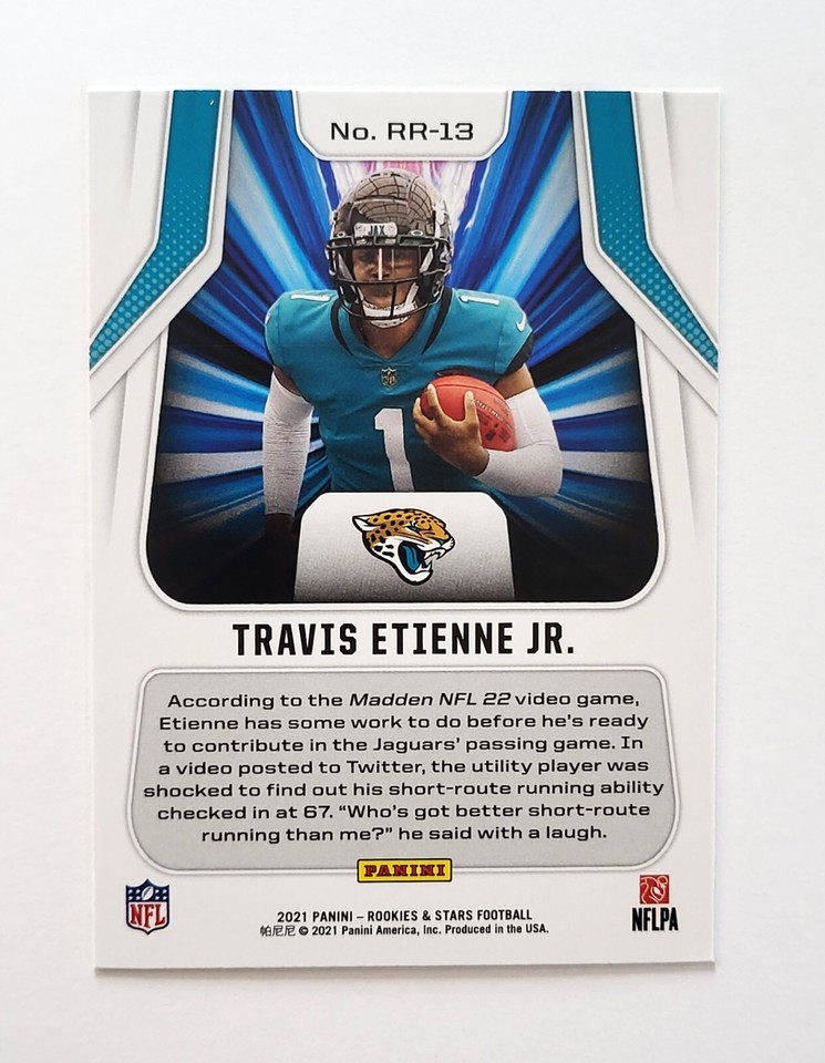 Travis Etienne Jr ROOKIE CARD "Rookie Rush" 2021 Panini Rookies & Stars ...