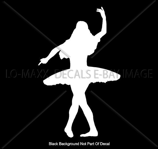Dancer Ballet Ballerina Dance Cute Car SUV Window Unique Die Cut Vinyl ...