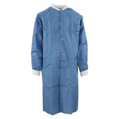 Medicom 8107-A SafeWear Hi-Perform Lab Coat Deep Blue Small 12/Pk | eBay