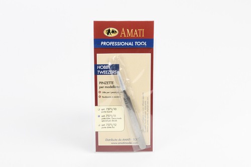 Amati B7371-11 Tweezers Straight/round tip modeling | eBay UK