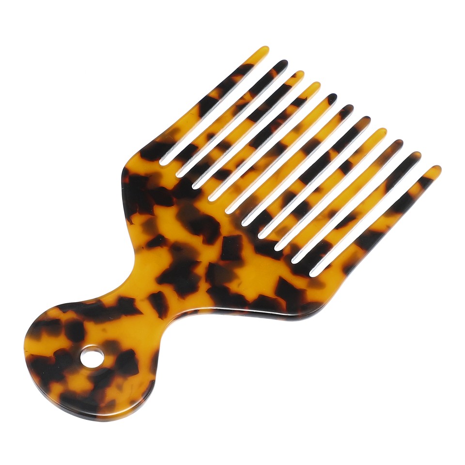 Wide Tooth Hair Pick Comb Hair Styling Tool for Men Women Plastic 4.8 ...