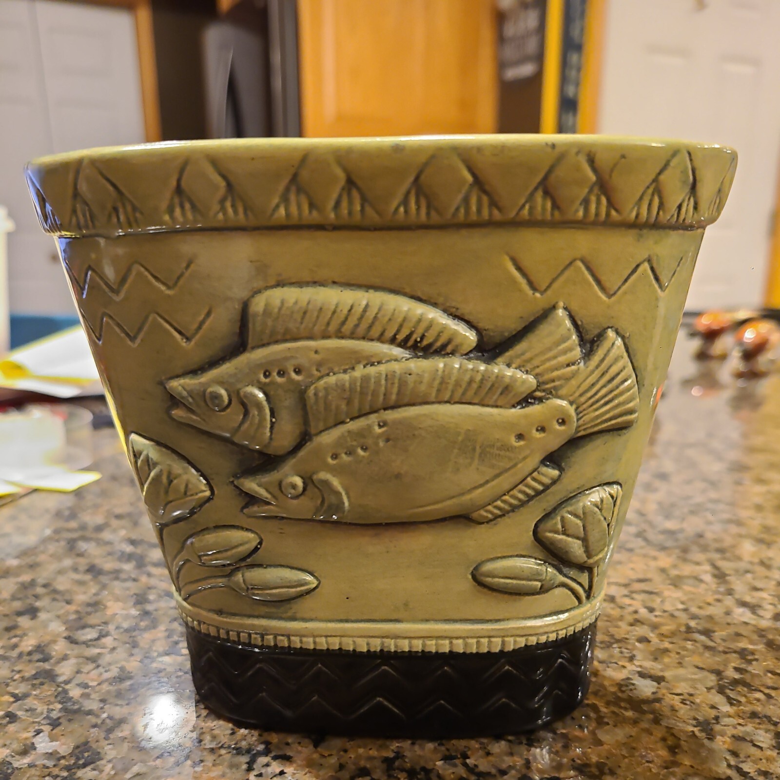 RARE ROSEMEADE VASE EGYPTIAN SERIES FISH AND DUCKS | eBay