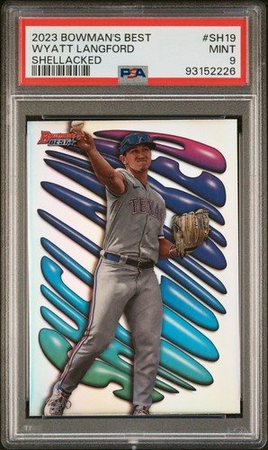 2023 BOWMAN'S BEST SHELLACKED SH19 WYATT LANGFORD PSA 9 | eBay