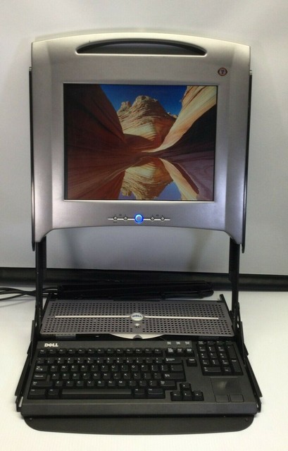 Dell POWEREDGE 15FP Rack Console 15" LCD Rails Keyboard for sale online ...