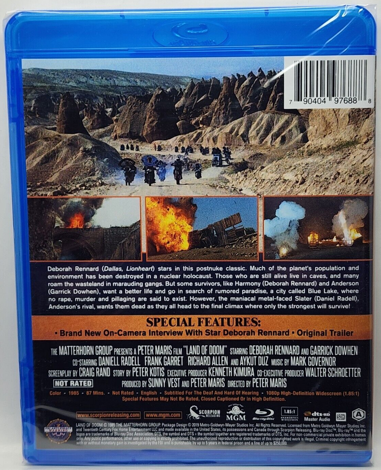 Land of Doom (Blu-ray, 1986) Deborah Rennard, Garrick Dowhen, Daniell ...