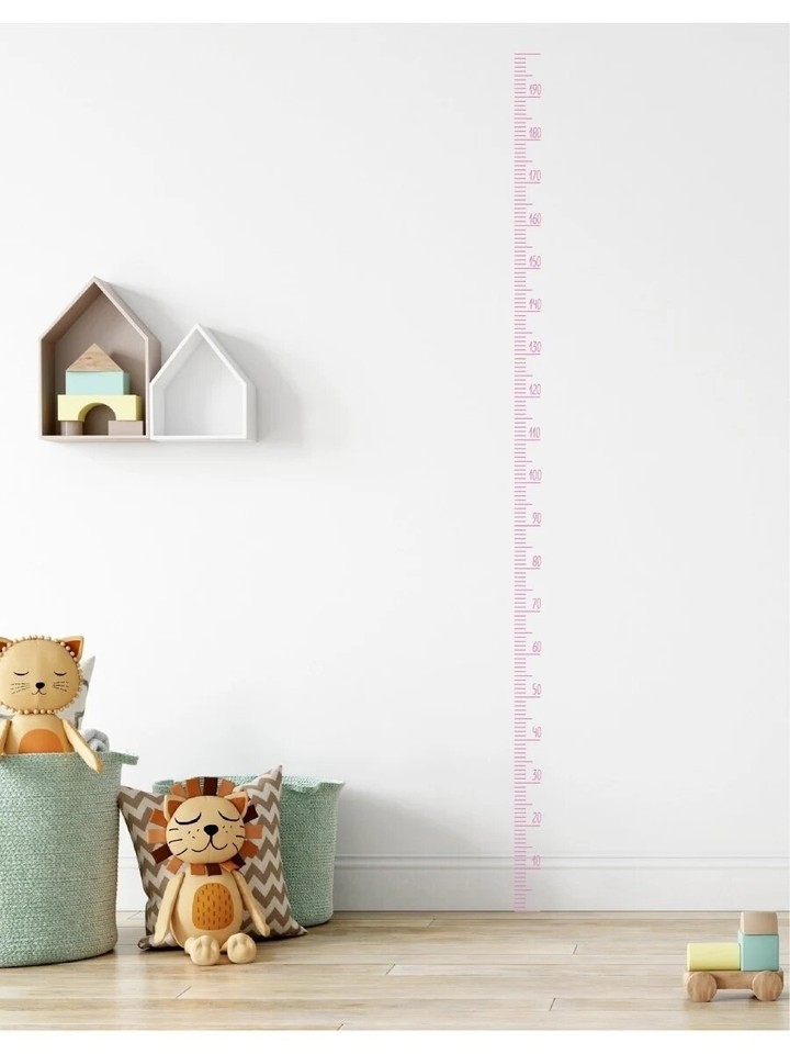 GROWTH CHART Sticker 190cm, Height Chart Wall Decal, Children Measure ...