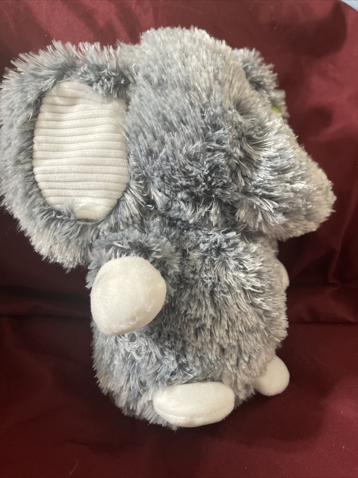Spark Create Imagine Fur Pals Elephant Plush Crinkle Ears Rattle Gray ...