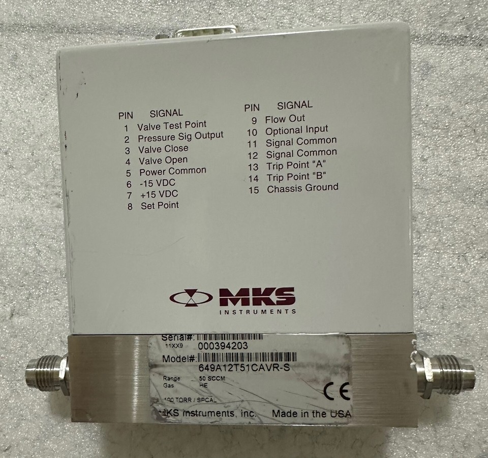MKS 649 PRESSURE CONTROLLER 649A12T51CAVR-S | eBay