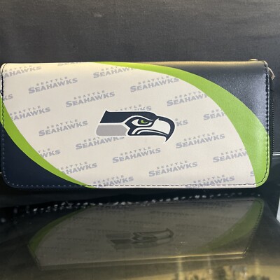 NFL Seattle Seahawks Women Curve Zip Organizer Wallet Little earth Cash ...