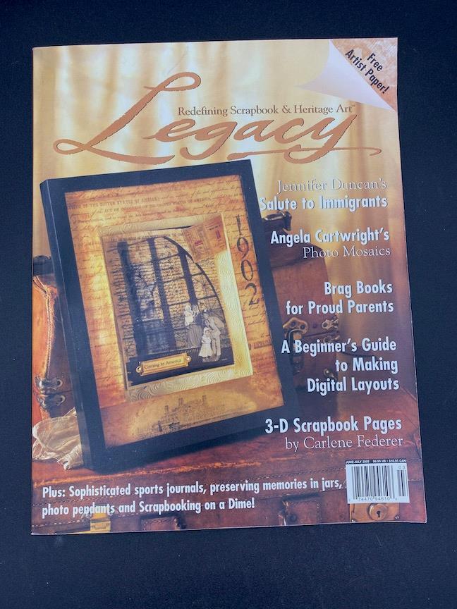 LEGACY Magazine June July 2005 Scrapbooking Creative Collage Ideas ...