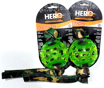 2 Pack Hero Dog Toy Innovations In Play Retriever Series Action Treat ...