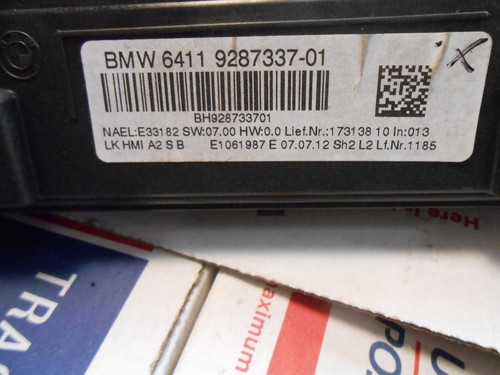 2013 bmw 328i climate control unit 64119287337 9287337 ic# 58769 PB0451 ...