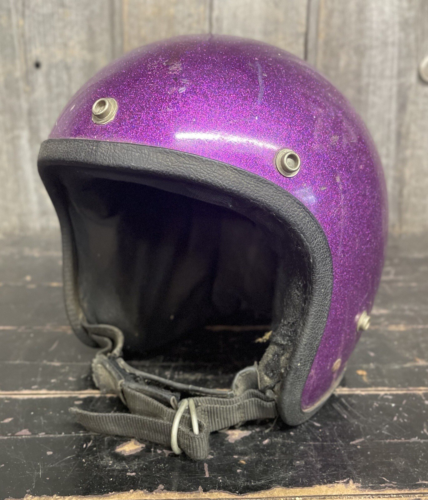 AWESOME Vintage 1960s Violet Glitters Sparkle Evel Knievel Motorcycle ...