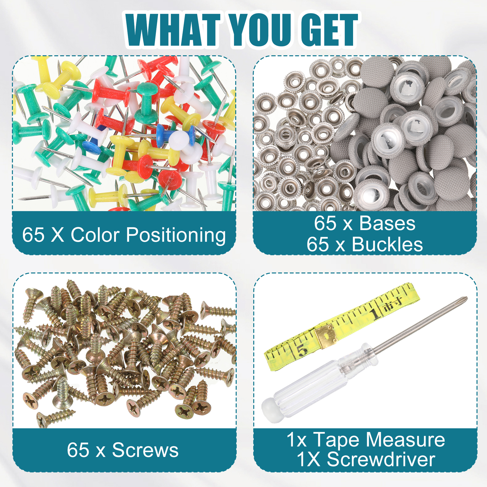 65pieces Car Ceiling Rivets Wide Application And Electroplated For ...