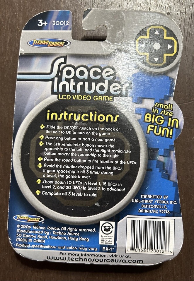 Space Intruder LCD Video Game 2006 By Techno Source - Brand New in ...