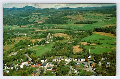 Aerial View Stowe Vermont Vintage Postcard AF307 | eBay