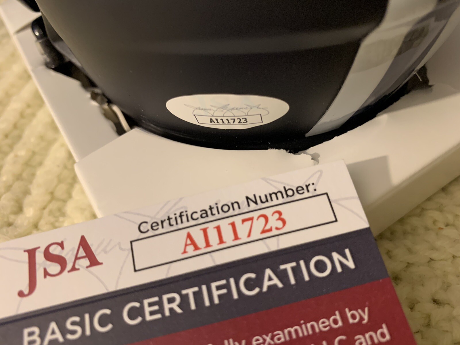 Andy Reid Signed Brigham Young Mini Helmet JSA Authentication COA BYU ...