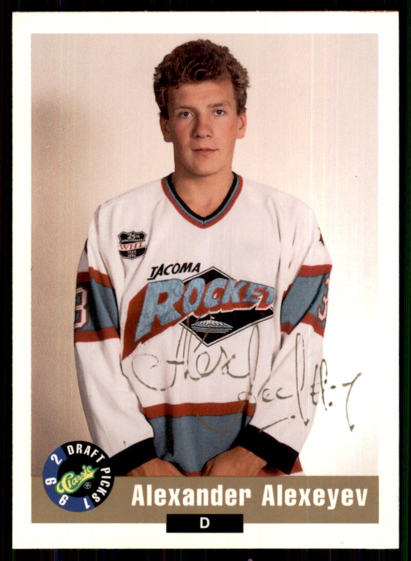1992-93 Classic Draft Picks Alexander Alexeyev IP Signed Auto Kelowna ...