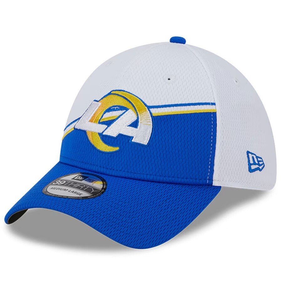 Los Angeles Rams New Era 39THIRTY NFL Sideline On-Field Cap Flex Hat | eBay
