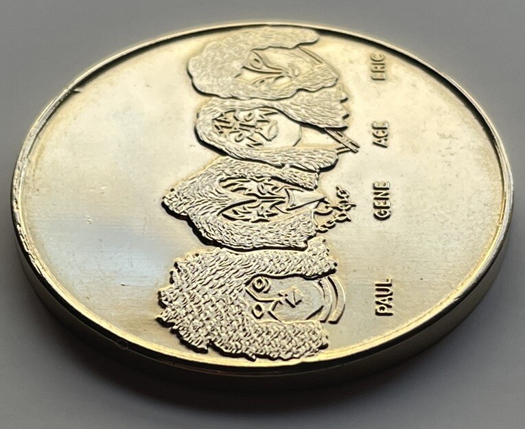 Vintage 1980 KISS Coin from Australia Unmasked Tour - Eric Carr Ace ...