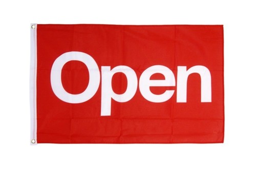 Open rot Hissflagge geöffnet Fahnen Flaggen 60x90cm | eBay