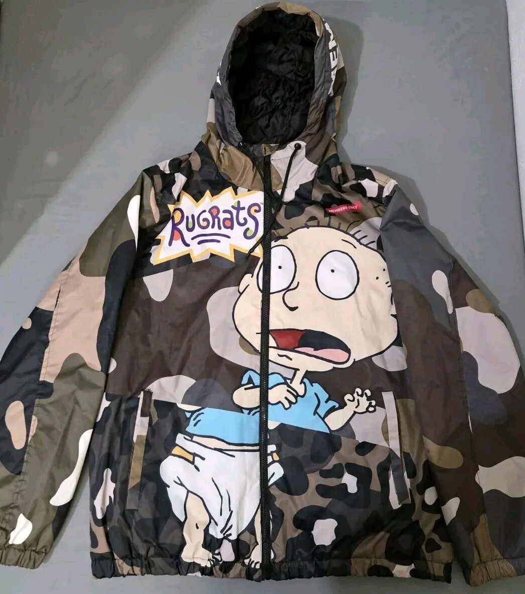 nickelodeon rugrats jacket mens XL members only X mul… - Gem