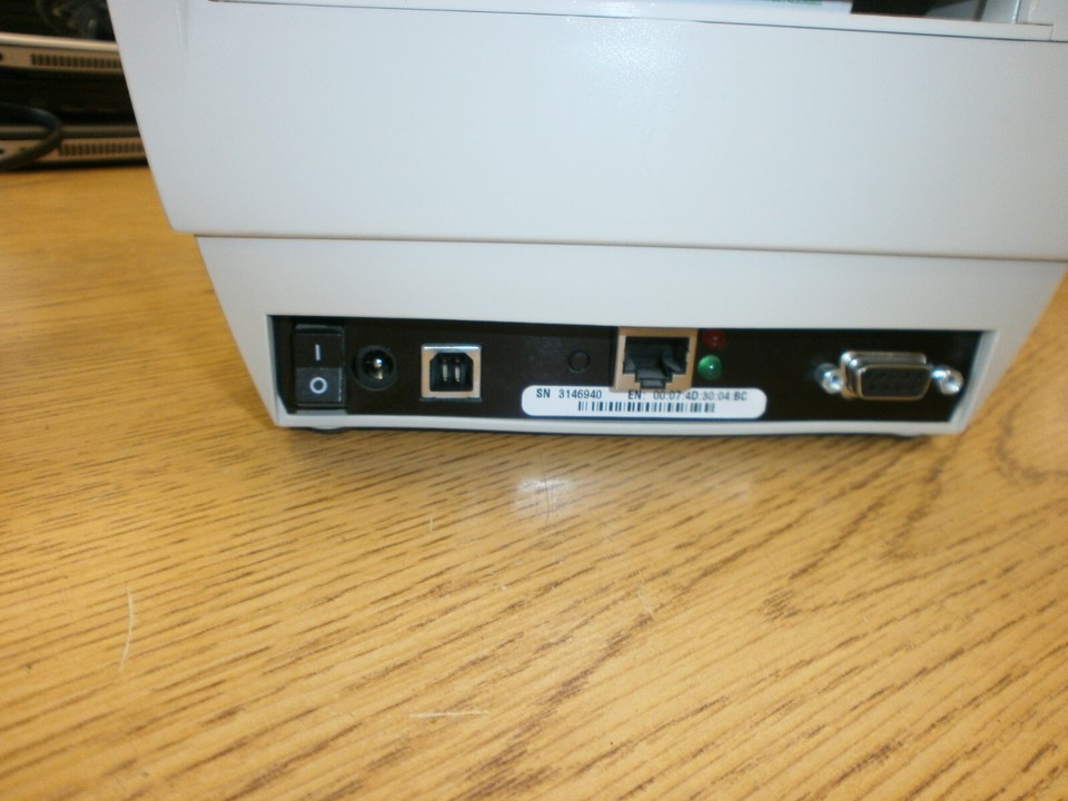 zebra lp 2844 direct thermal label printer with power supply | eBay