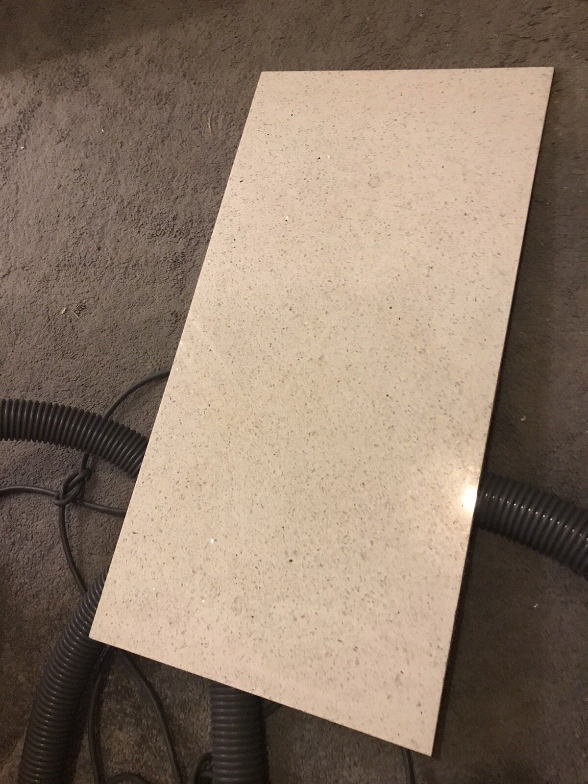 Granite White Sparkle Tile Silver Specks 60cm X 30cm Wickes | eBay UK