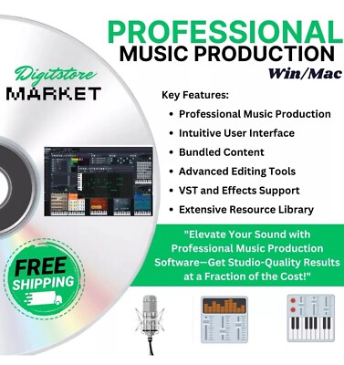 Pro Music Production-MultiTrack Audio Editing-Mixing-Recording DAW ...