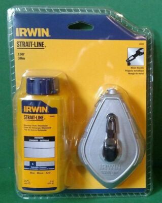 Irwin Strait Line 100' Aluminum Refillable Chalk Line Reel ( 64494) | eBay