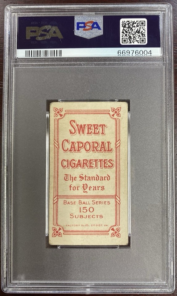 1909 1910 1911 T206 Sweet Caporal 150/25 Lou Criger PSA 1 PR portrait ...
