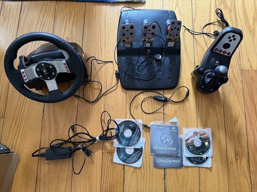 Logitech G27 Racing Wheel, Pedals, and Shifter w/ Original Box and ...