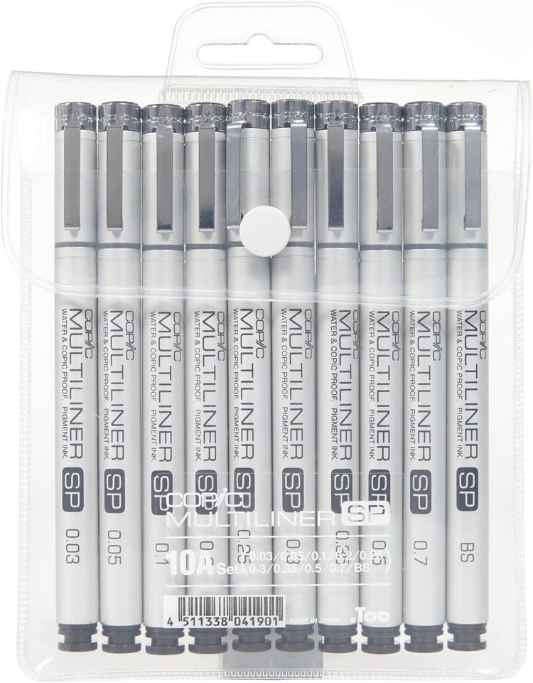 Copic Marker Multiliner SP Ink Pen (Pack of 10), Black (MLSP10A) | eBay
