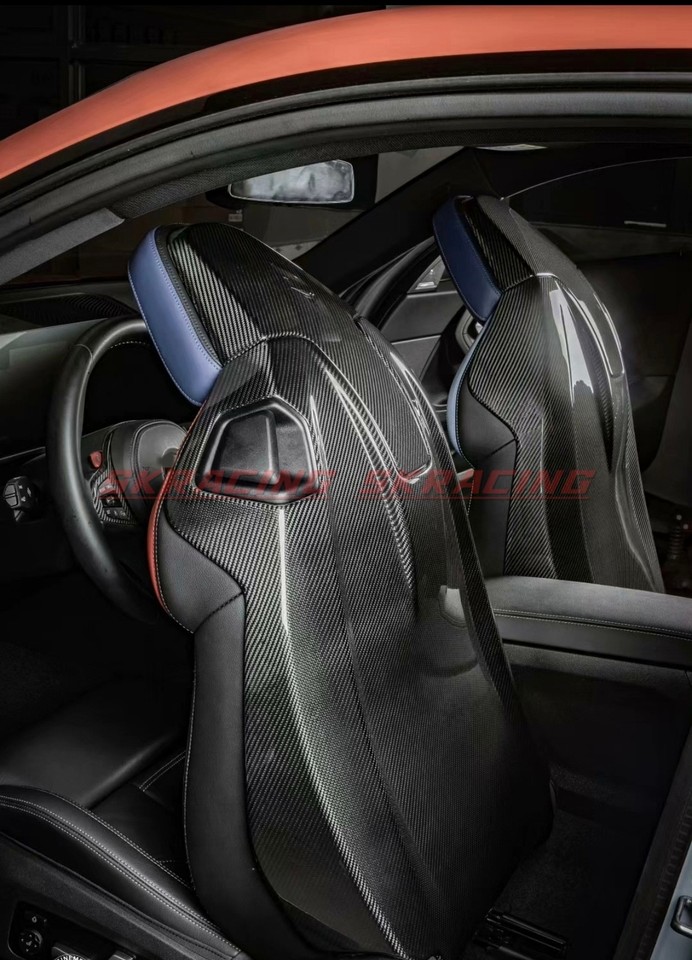 Dry Carbon Fiber Seat Back Shell Cover For BMW M3 M4 M8 F91 F92 F93 G80 ...