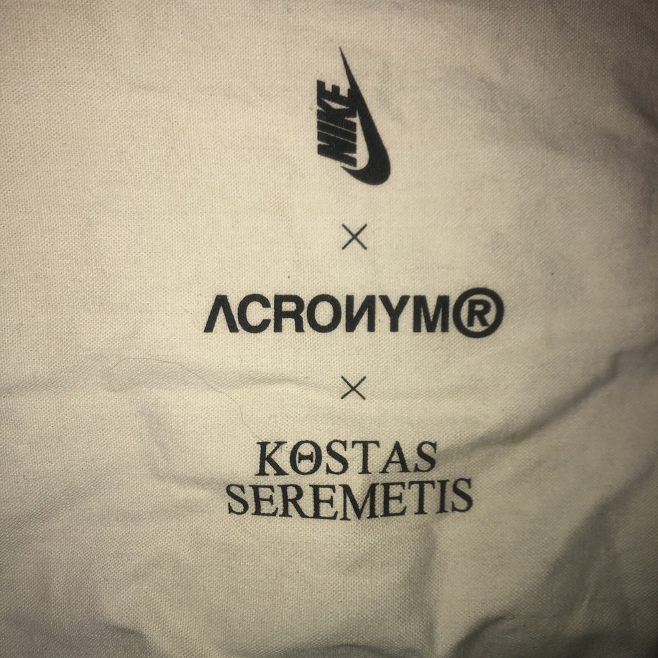 Nike X Acronym X Kostas Seremetis Canvas Tote Bag Collab RARE | eBay