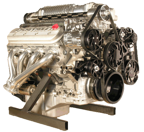 CHEVROLET LS7 supercharged / 427 cu in Race Engine 1161 Hp @ 6800 rpm ...