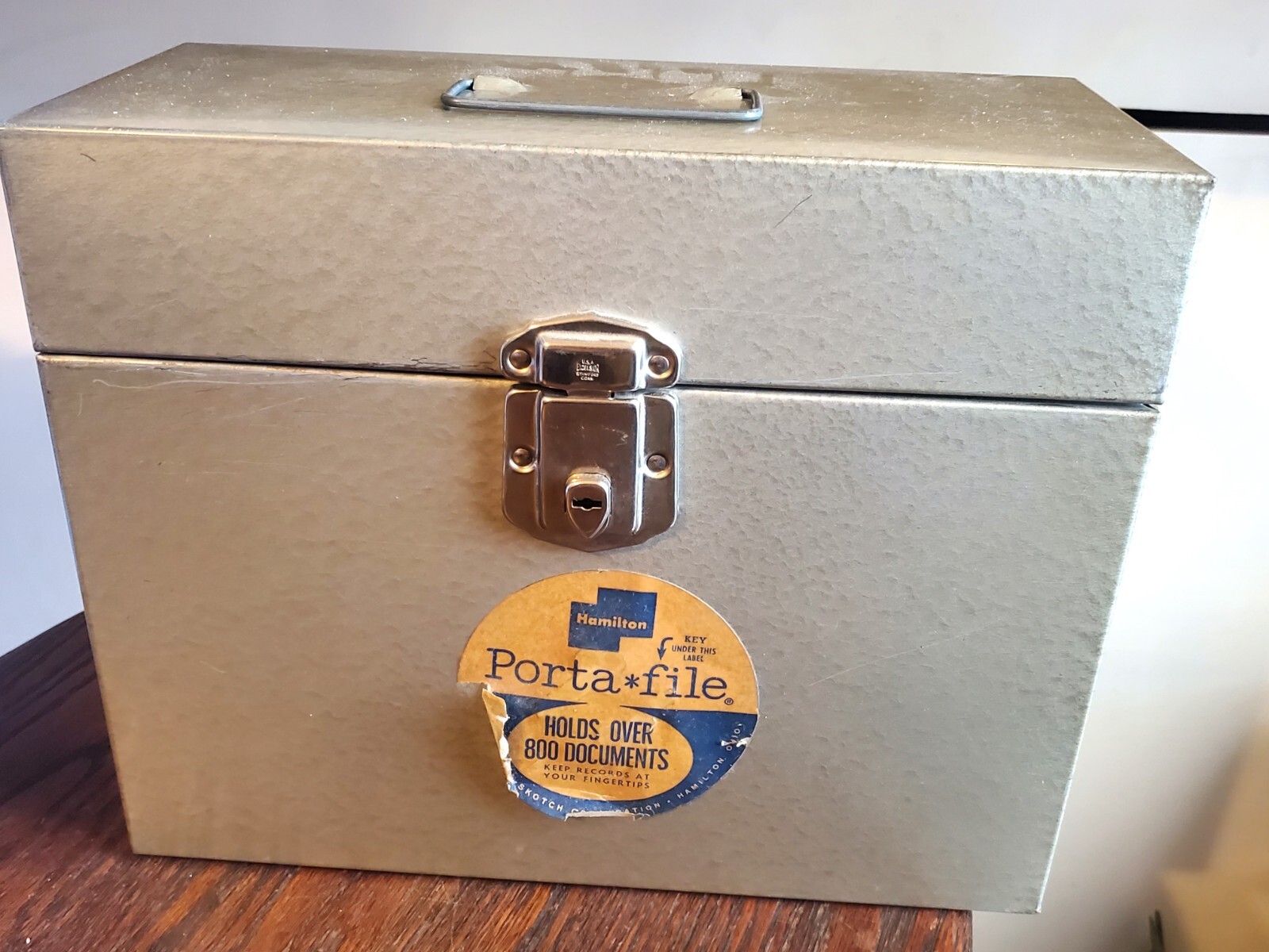 Hamilton PORTA FILE - Metal Storage Box - Hamilton Scotch Corp. - No ...