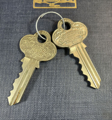 Antique P & F Corbin New Britain CT ~ Lot Of 2 Ornate Cut Keys ...