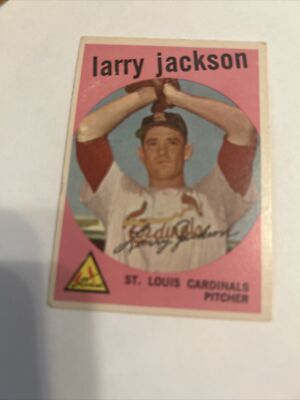 1959 Topps Baseball Card #399 Larry Jackson St. Louis Cardinals VgEx ...