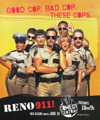 "RENO 911!" TV Show Genuine Vintage Print Ad 10" x 12" | eBay
