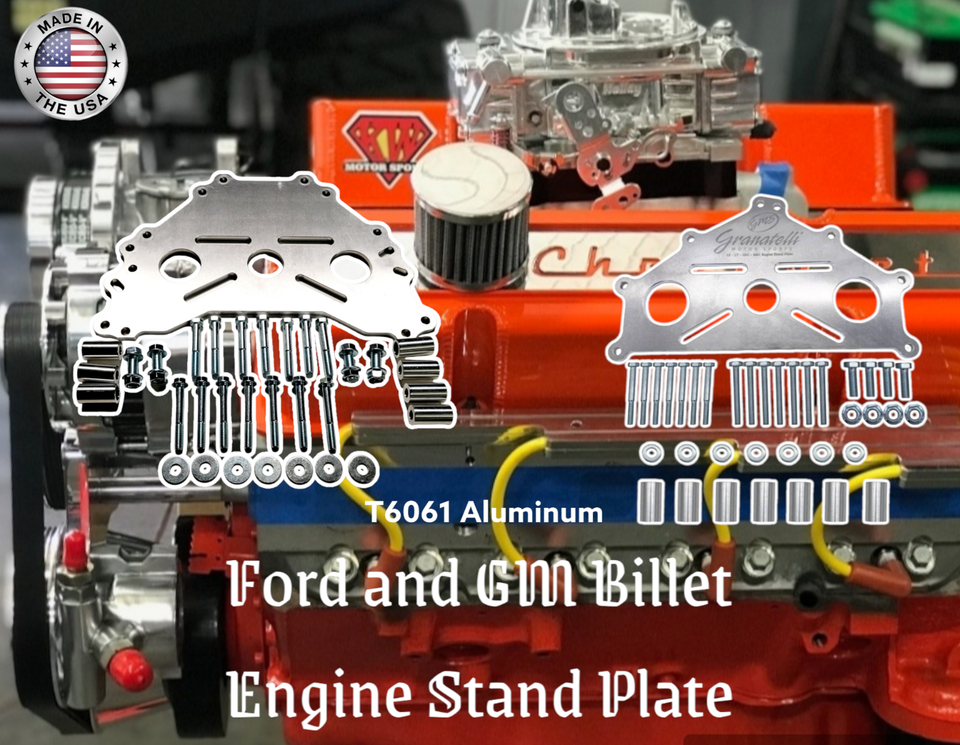 Granatelli Engine Stand Adapter Plate Compatible with Ford BBF SBF ...