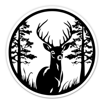Deer Buck Vinyl Sticker - SELECT SIZE | eBay