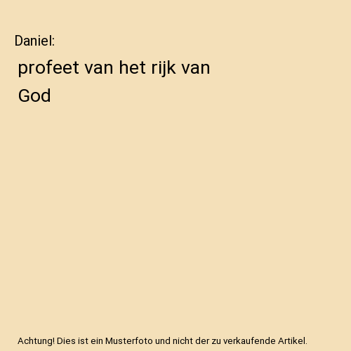 Daniel von J. Westerink (Taschenbuch) online kaufen | eBay.de