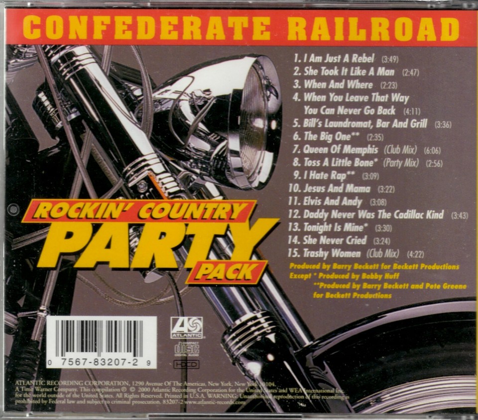 Confederate Railroad - Rockin' Country Party Pack - CD - Brand New ...