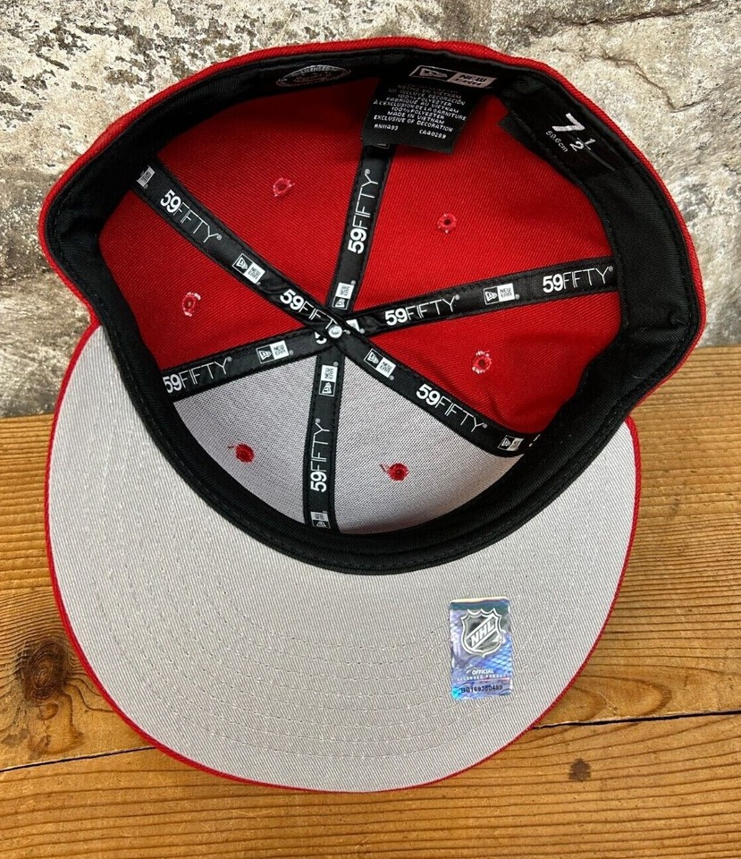 NEW ERA 59FIFTY NHL CHICAGO BLACKHAWKS FITTED CAP RED AUTHENTIC NEW | eBay