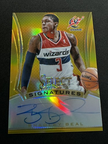 2014 Bradley Beal Select Signatures GOLD /10 See Pics! Scratches On ...