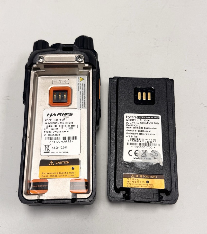 Harris HDP150 136-174 MHz VHF Digital Two Way Radio w/Battery | eBay