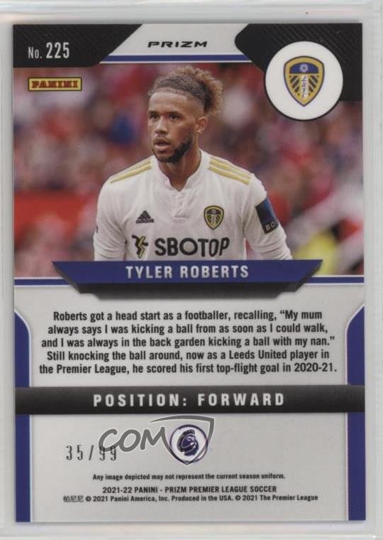 2021-22 Panini Prizm Premier League Violet Breakaway /99 Tyler Roberts ...
